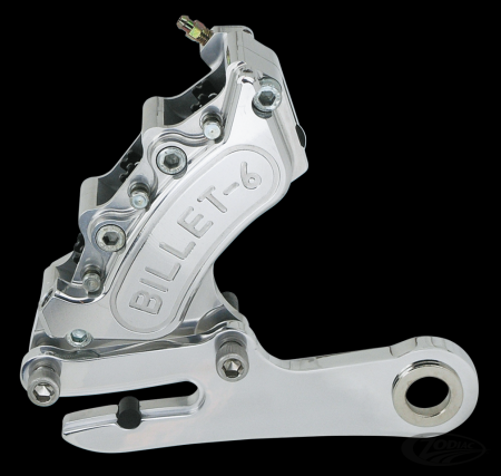 Harrison Billet Rear Mini 6 Piston Caliper With Bracket In Polished Or ...
