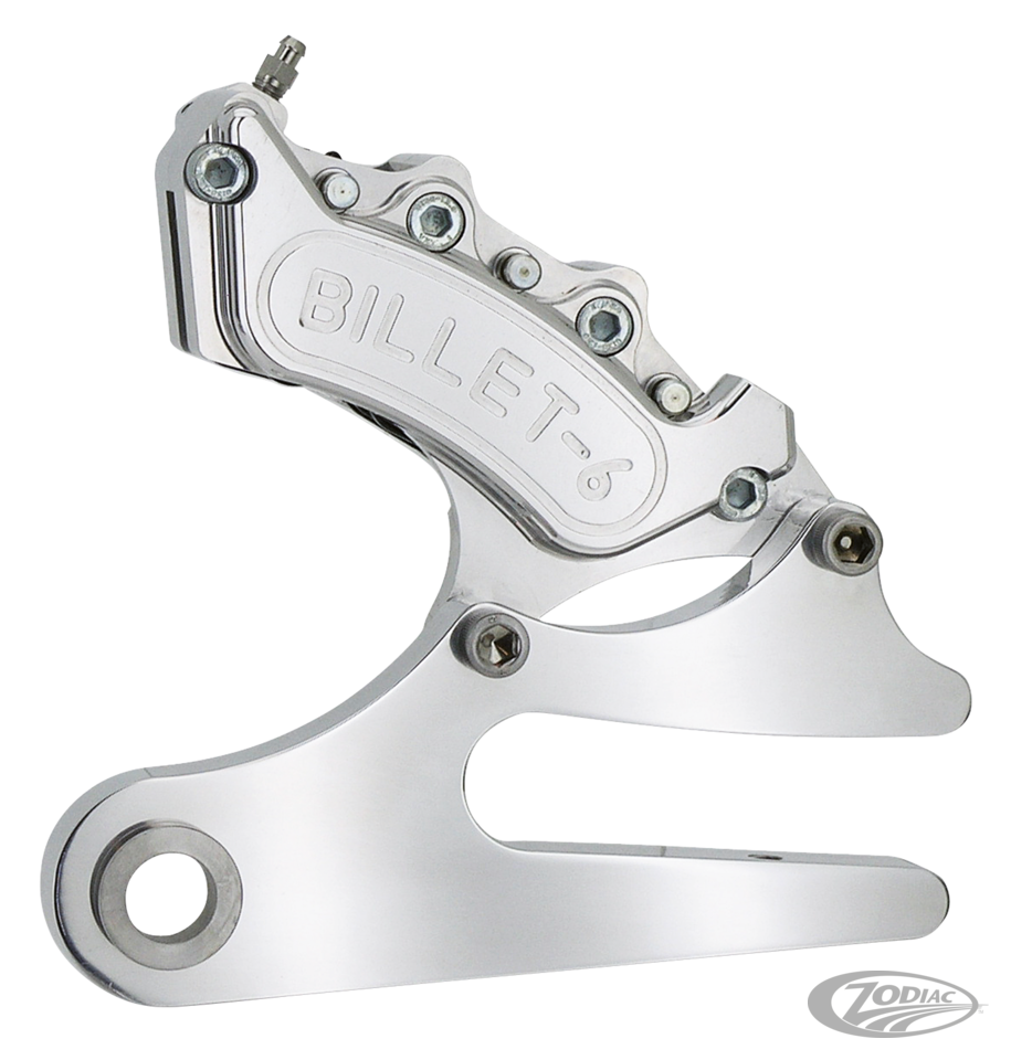 Harrison Billet Rear Mini 6 Piston Caliper With Bracket In Polished Or ...