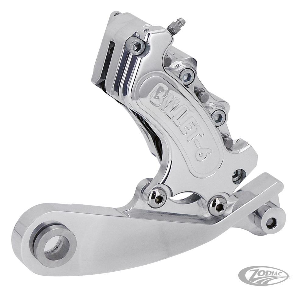 Harrison Billet Rear Mini 6 Piston Caliper With Bracket In Polished Or ...