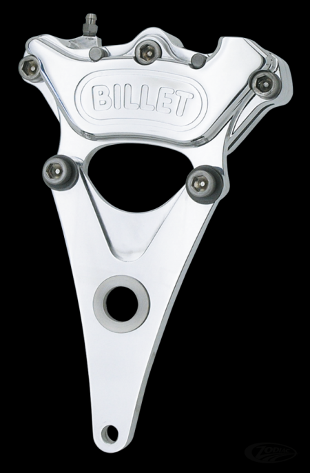 Harrison Billet 4 Piston Rear Brake Caliper With Bracket In Polished Or ...