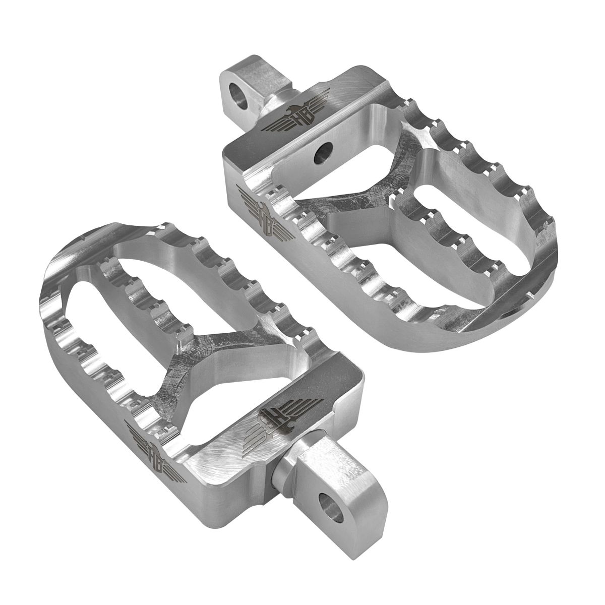 Heinz Bikes MX V2 Passenger Footpegs in Silver (HB-FPV2-MM-S) | ARH ...