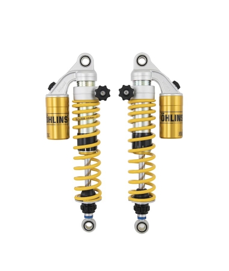 Ohlins STX36 Twin S36PR1C1L Shock Absorbers With Yellow Springs For ...