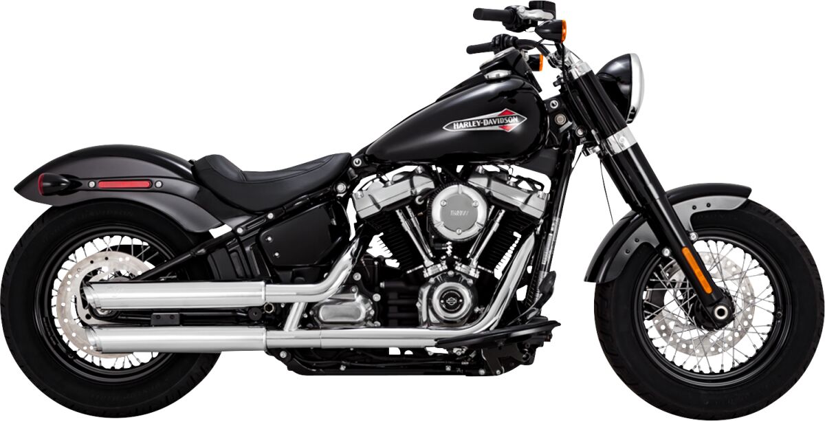 Vance & Hines Twin Slash Slip-On Mufflers With PCX Technology In Chrome ...