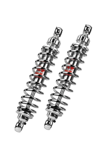 Bitubo WME Series 14 Inch Rear Shocks In Chrome For Harley Davidson ...